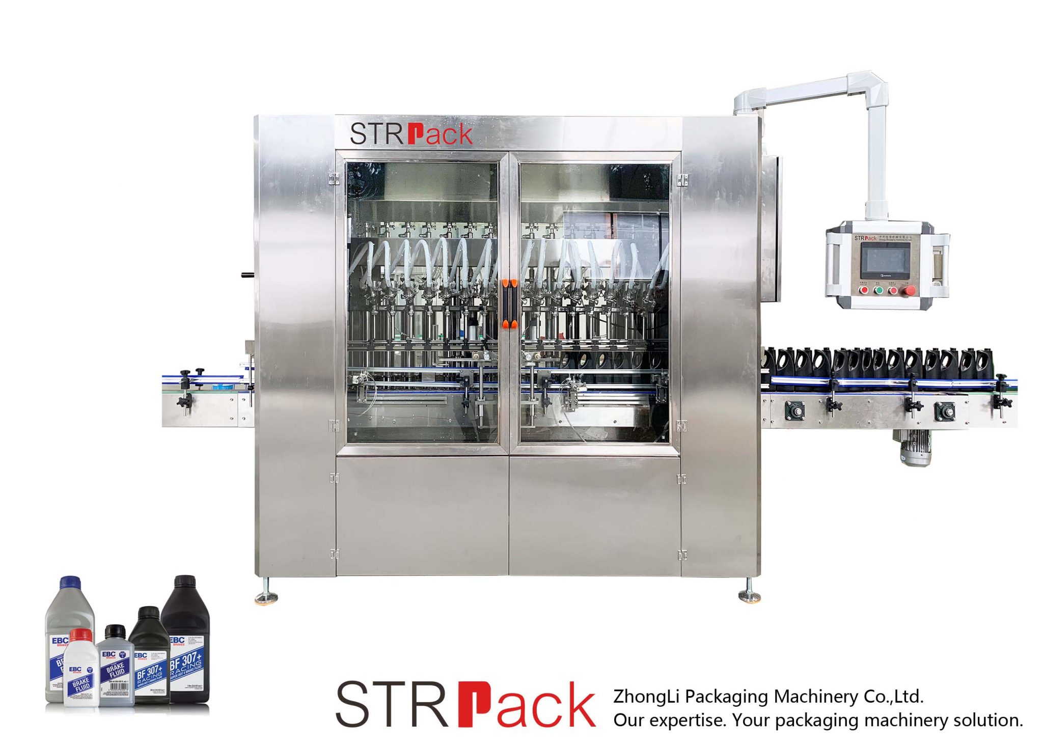 Machine de remplissage d'huile de lubrification automatique - Strpack